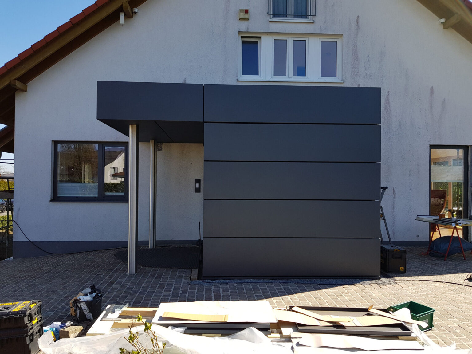 Fassade Windfang Anbau Wuppertal | Zarges Bau GmbH